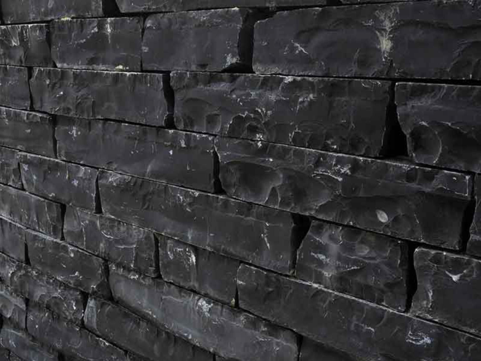 Black Limestone Indian Limestone Walling – Infinite Paving