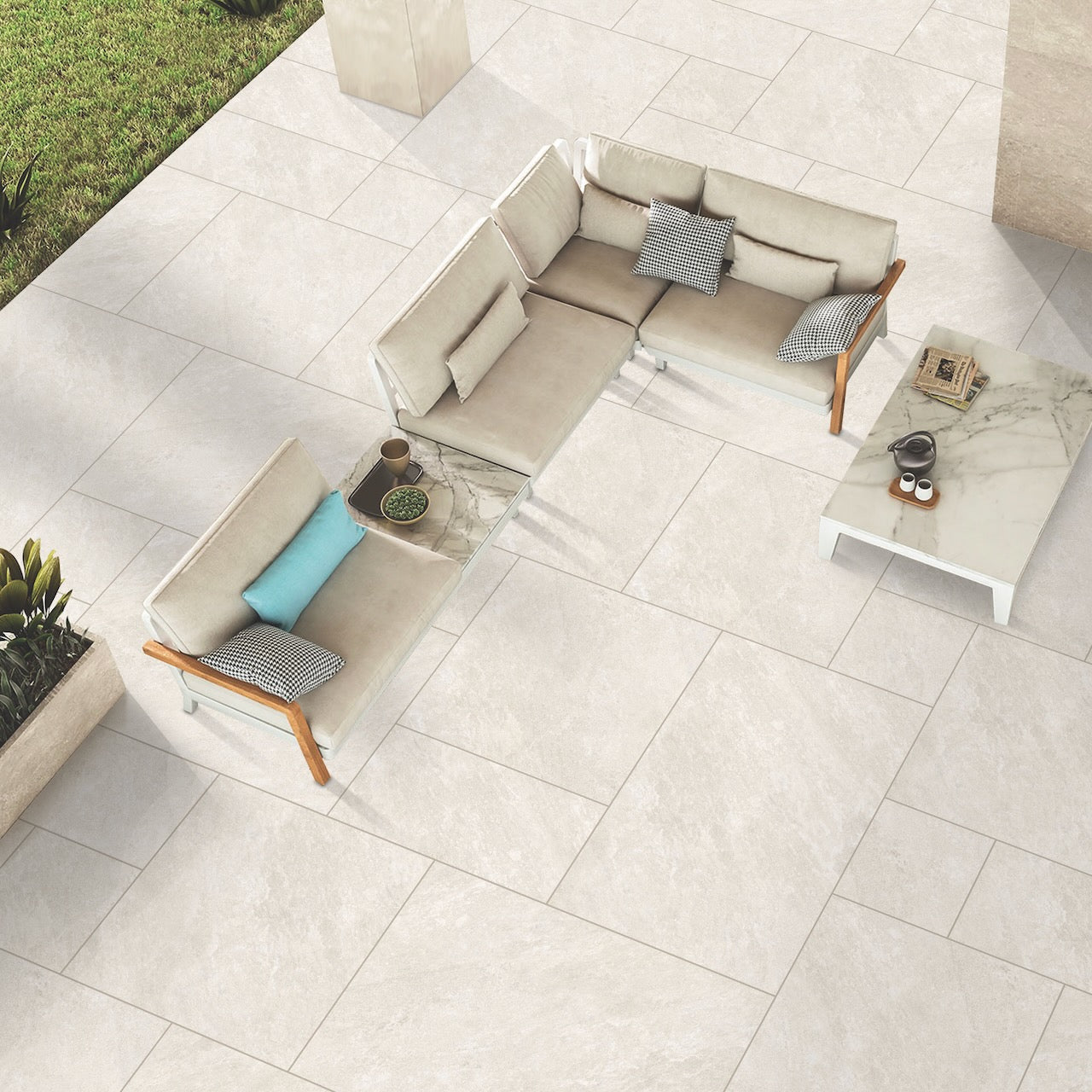 Indian Porcelain - Quartz White – Infinite Paving