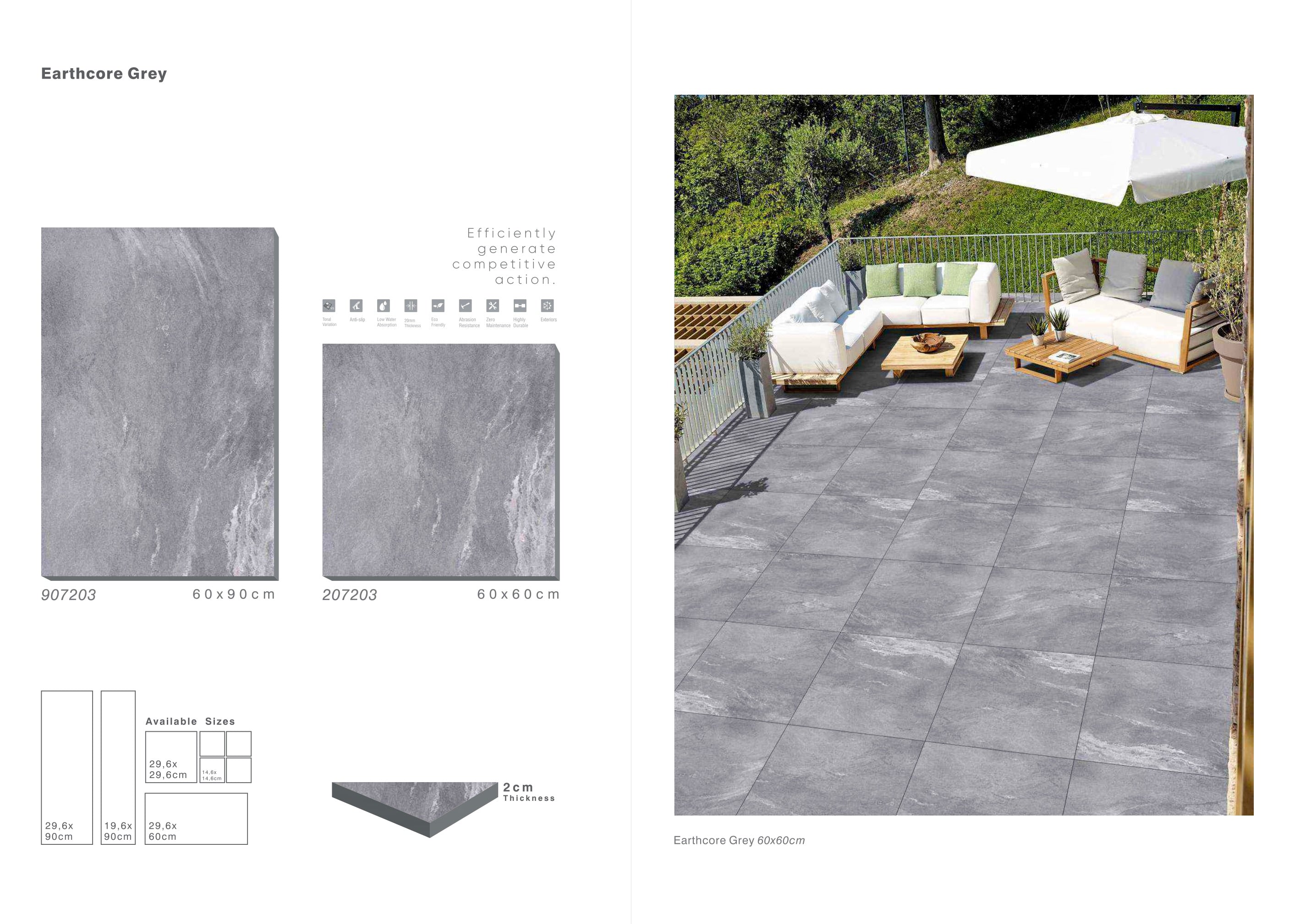 Indian Porcelain - Earthcore Grey – Infinite Paving