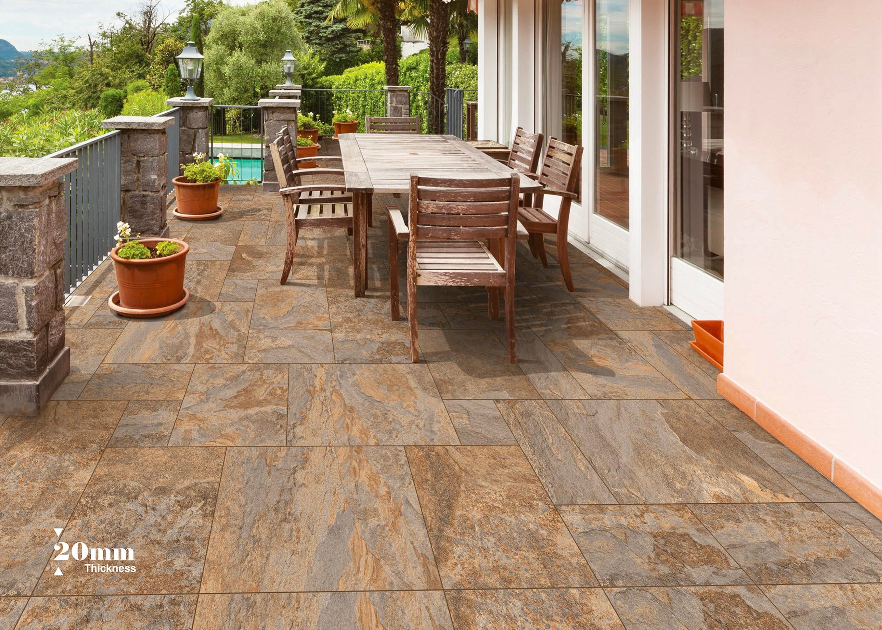 Indian Porcelain - Rustic Slate – Infinite Paving
