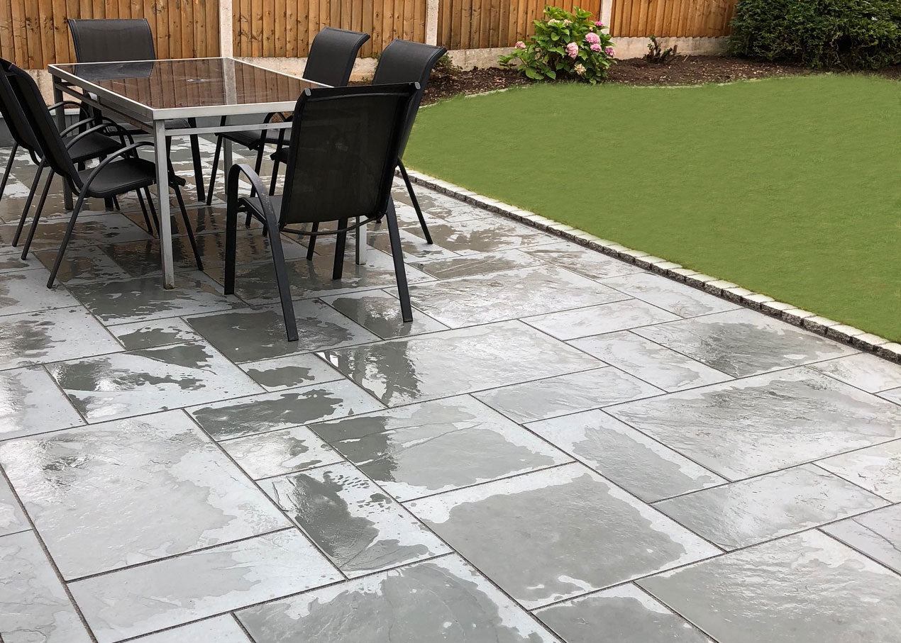 Brazilian Grey Slate Paving Slabs | Infinite Paving | UK